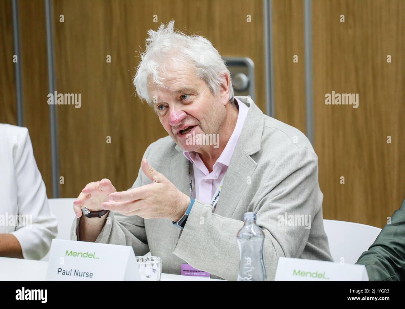 Brno, Czech Republic. 21st July, 2022. British geneticist Paul Nurse ...