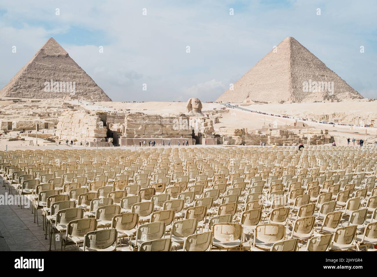 The Egypt Pyramid Complex with The Great Sphinx , Giza Stock Photo - Alamy