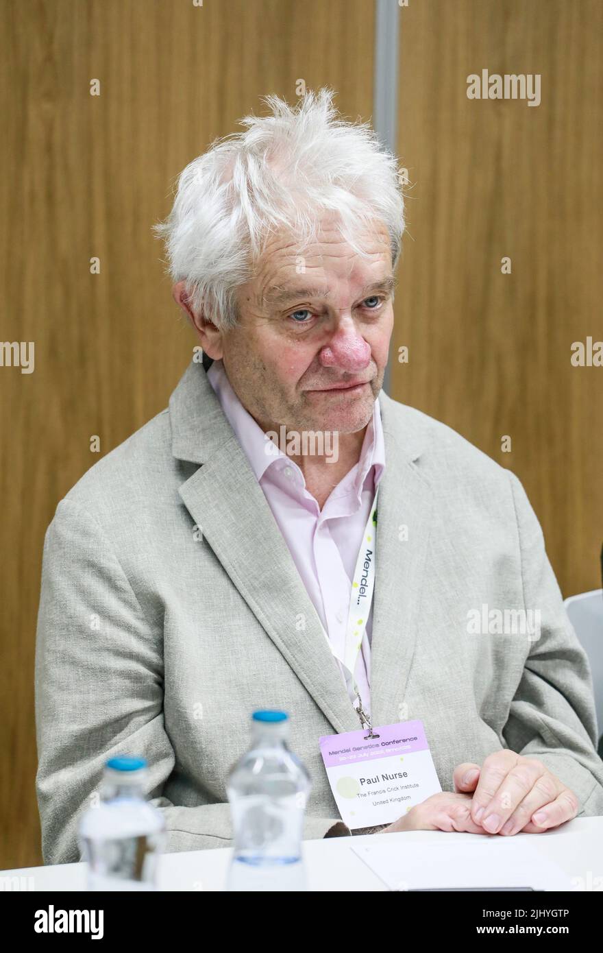 Brno, Czech Republic. 21st July, 2022. British geneticist Paul Nurse ...