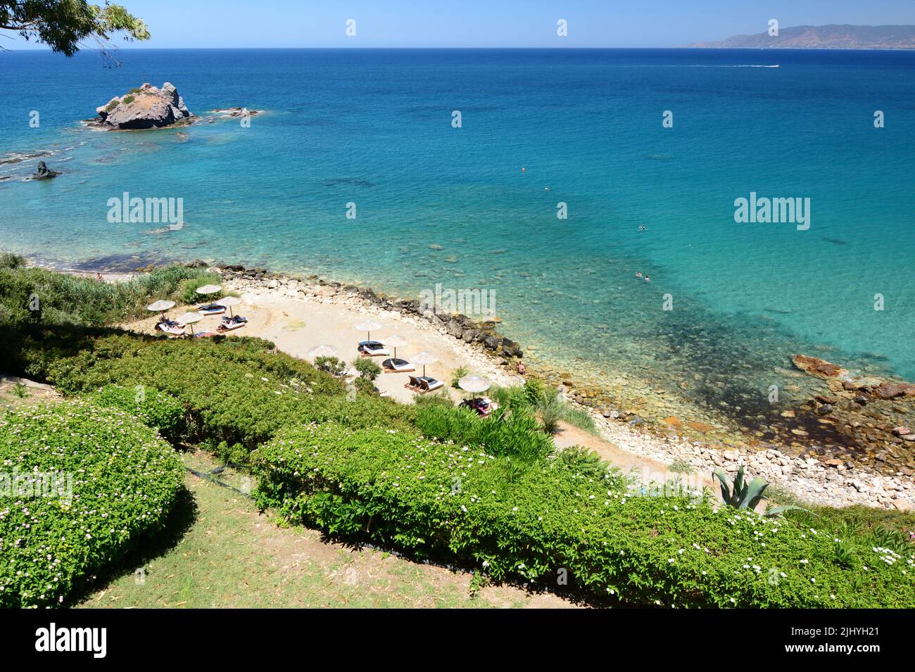 Baths of Aphrodite beach. Neo Chorio. Akamas peninsula. Cyprus Stock ...