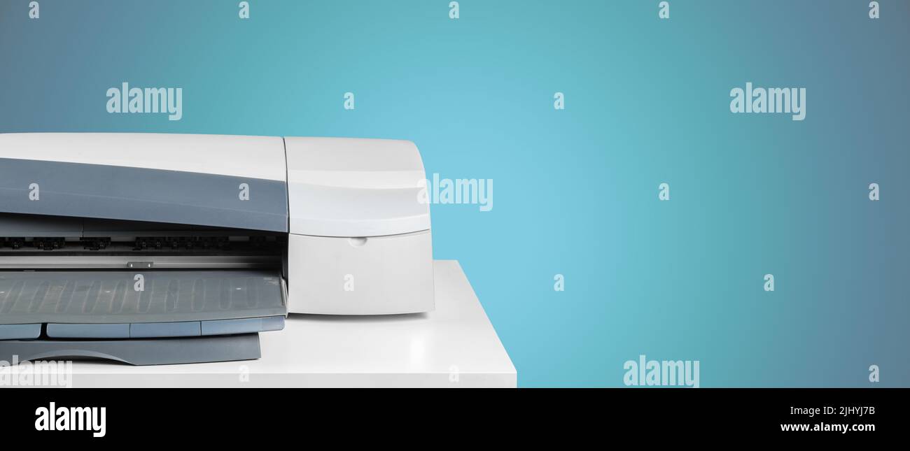 Printer, copier, scanner. Office table Stock Photo - Alamy