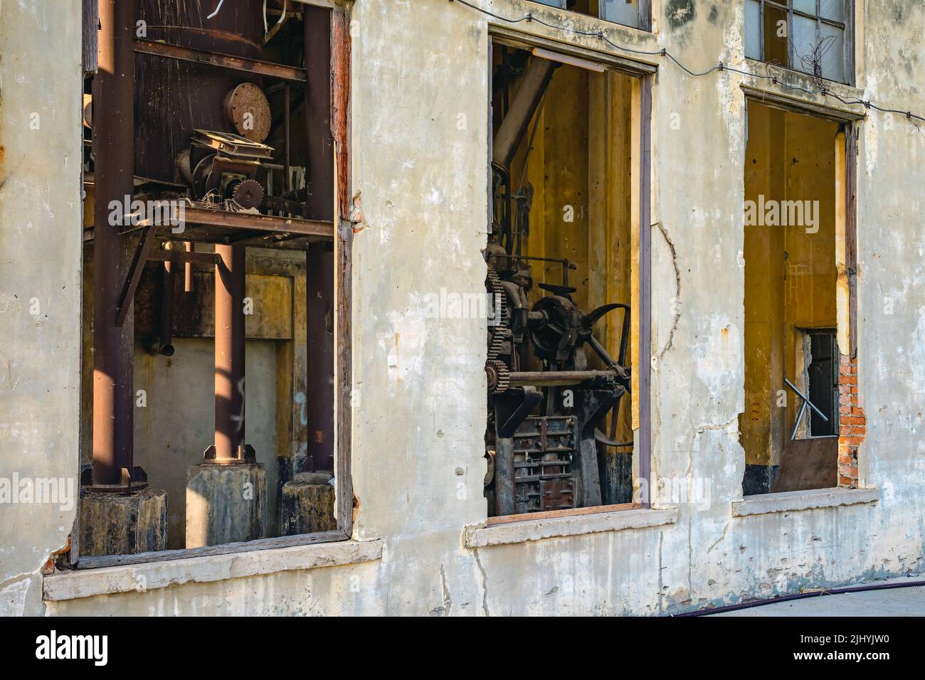 The old paper mill used to produce paper and banknotes during World War ...