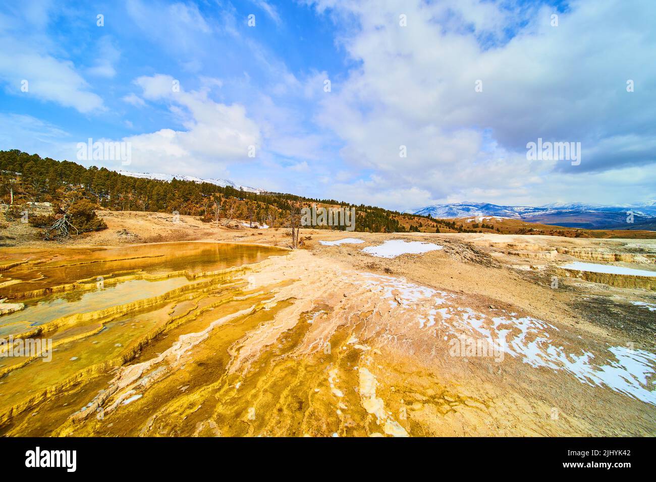 Scenic hot spring layers hi-res stock photography and images - Alamy