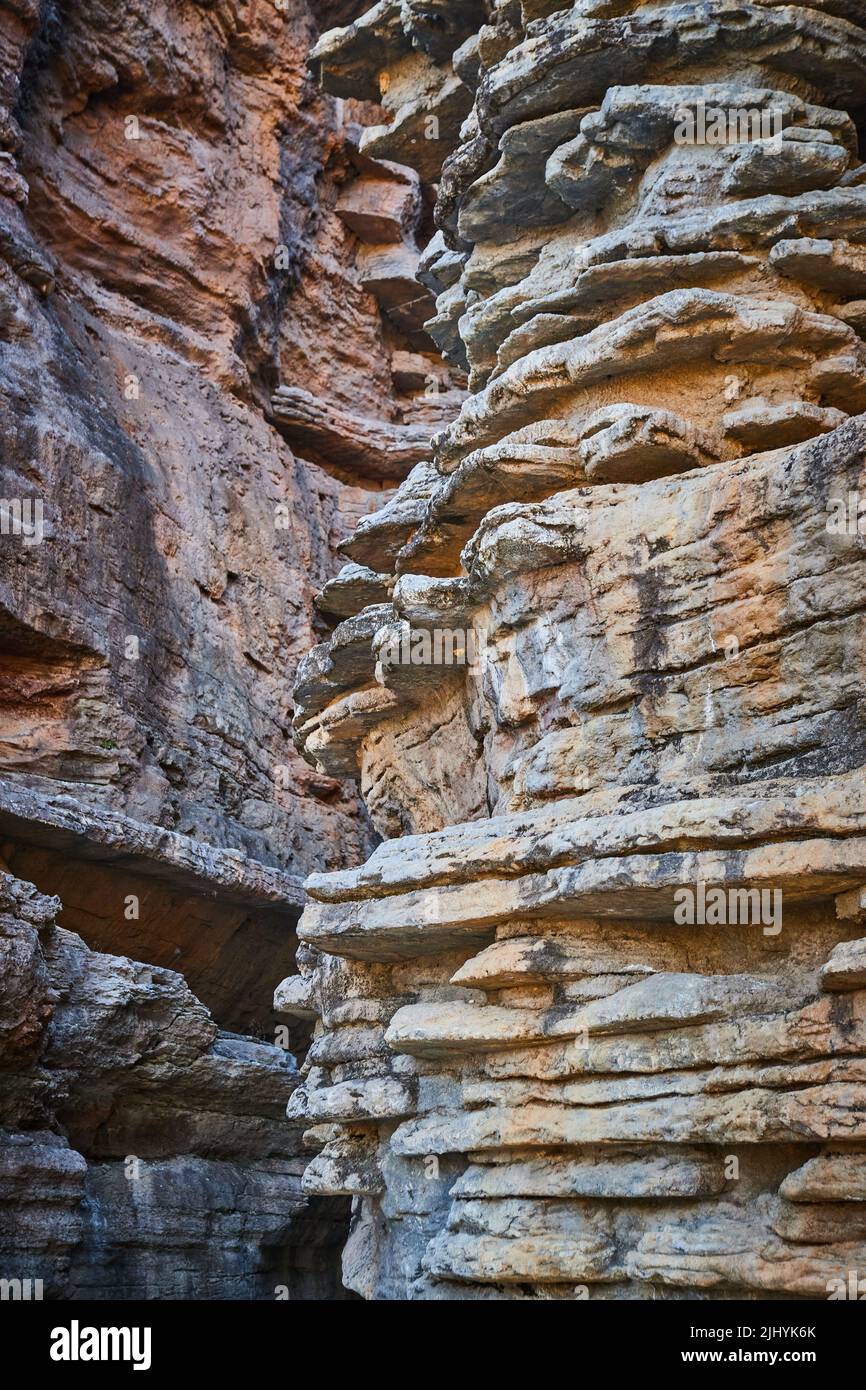 Unique rock formations in cliffs of layers Stock Photo - Alamy