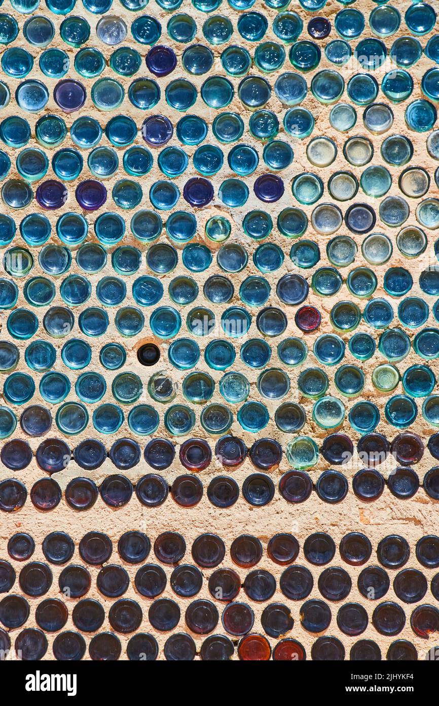 Unique ghost town glass bottle house Stock Photo - Alamy