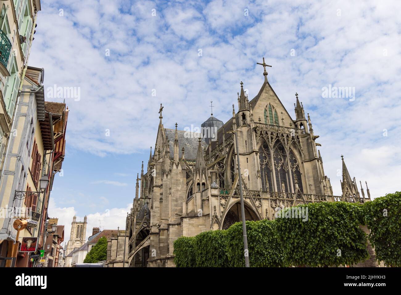 Troyes Cathedral Saint-Pierre Saint-Paul de Troyes in medieval old town ...
