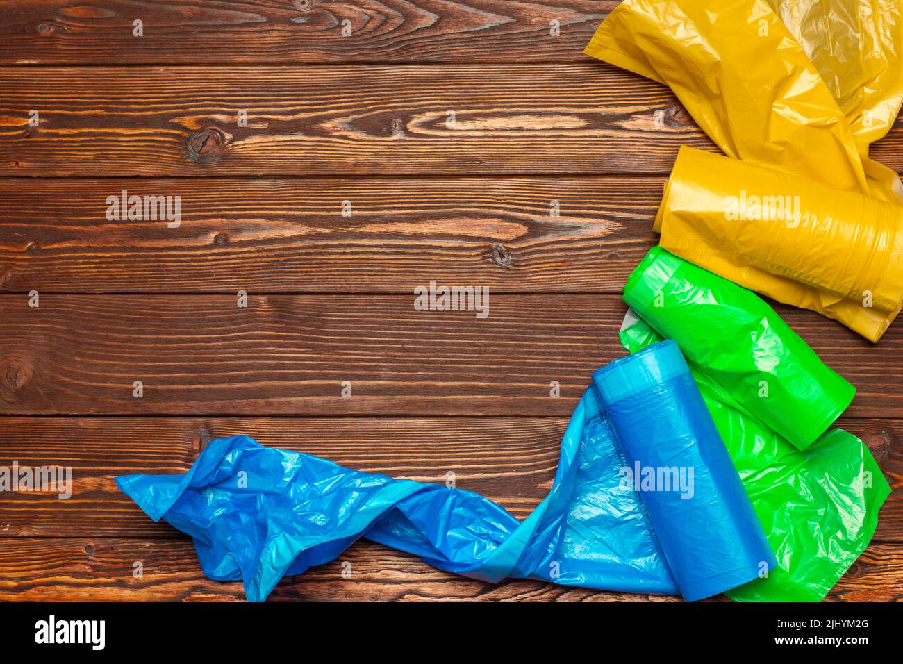 Plastic packaging waste used bags hi-res stock photography and images ...