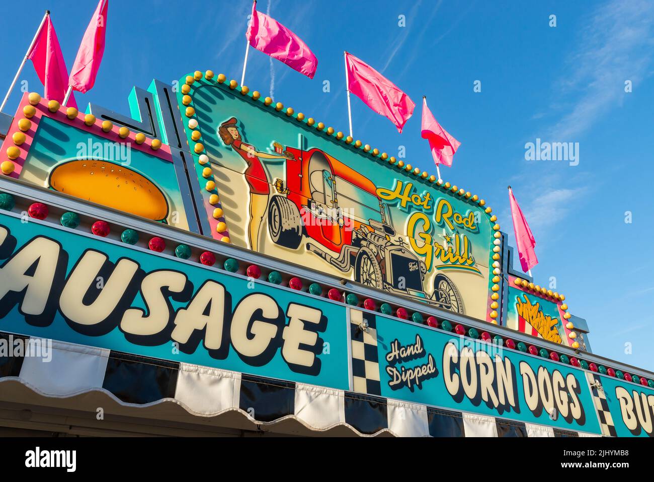Food vendor fairground hi-res stock photography and images - Alamy