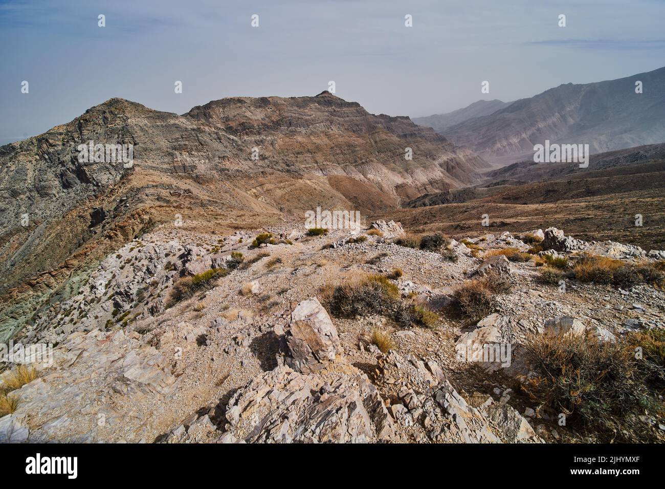 View of desert mountains in spring at Death Valley Stock Photo - Alamy