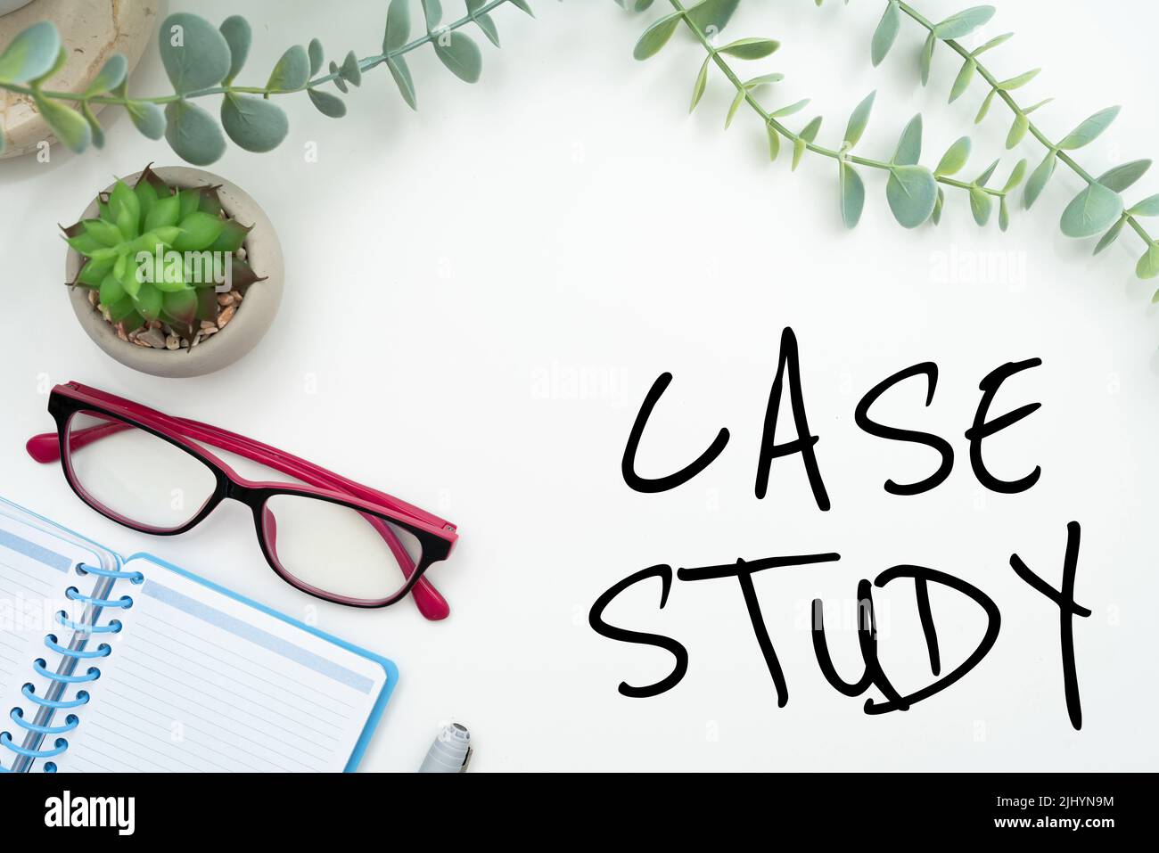 A Conceptual background displaying the Case Study Stock Photo - Alamy