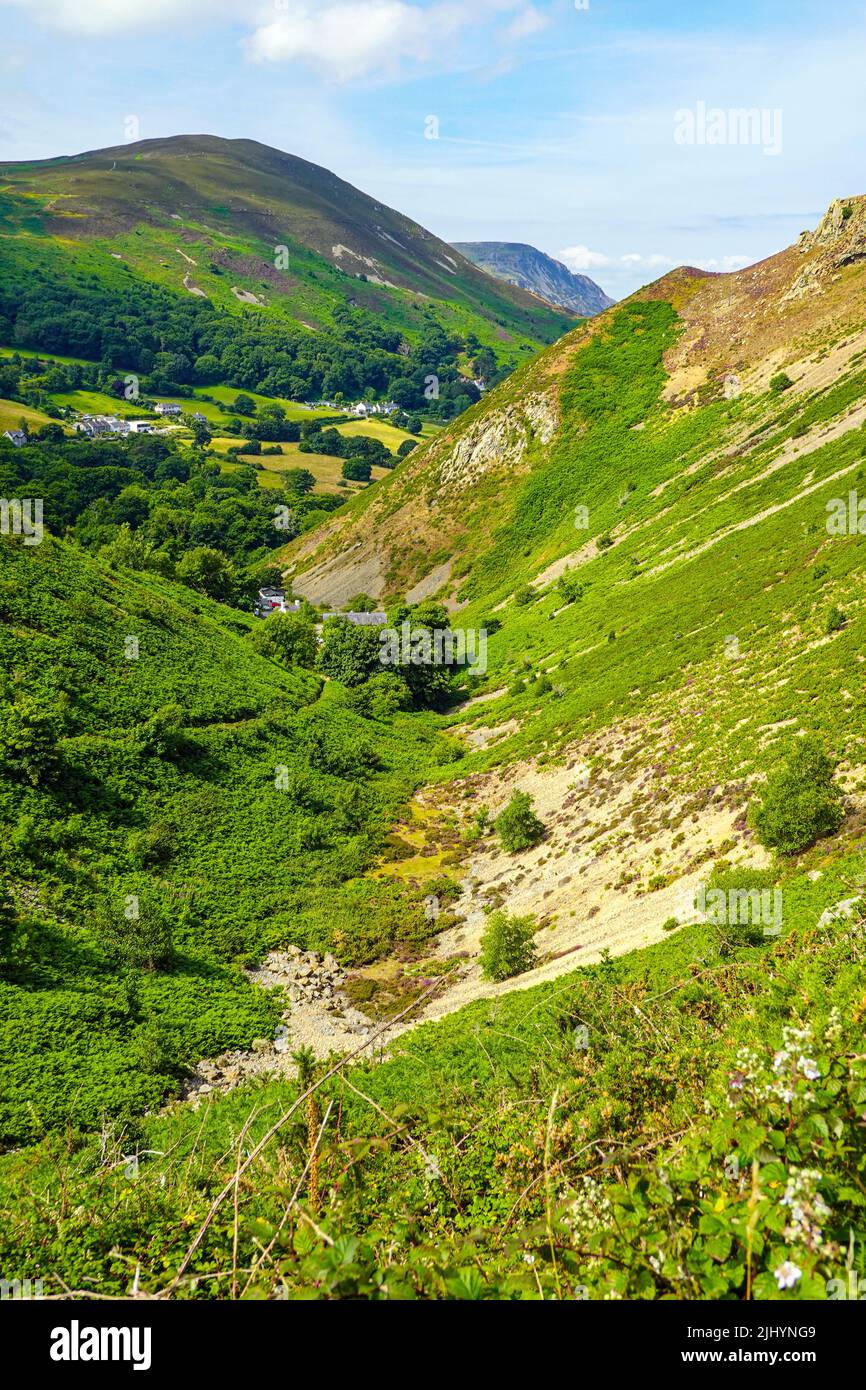 Sunny summer weather on the North Wales coast, near Llandudno and Rhyl ...