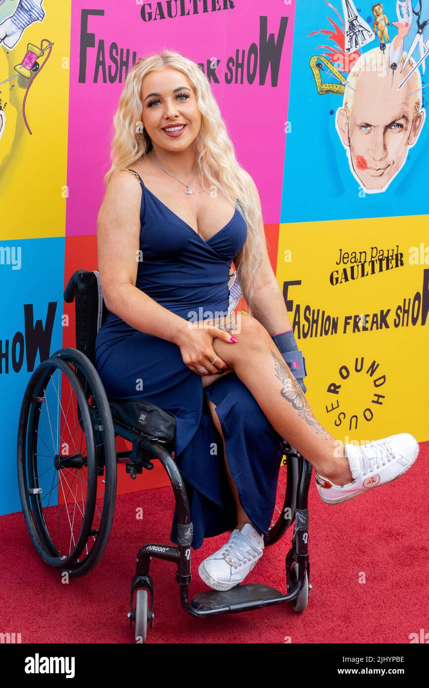 Guest Ella Middleton arrives on the red carpet for 'Jean Paul Gaultier ...