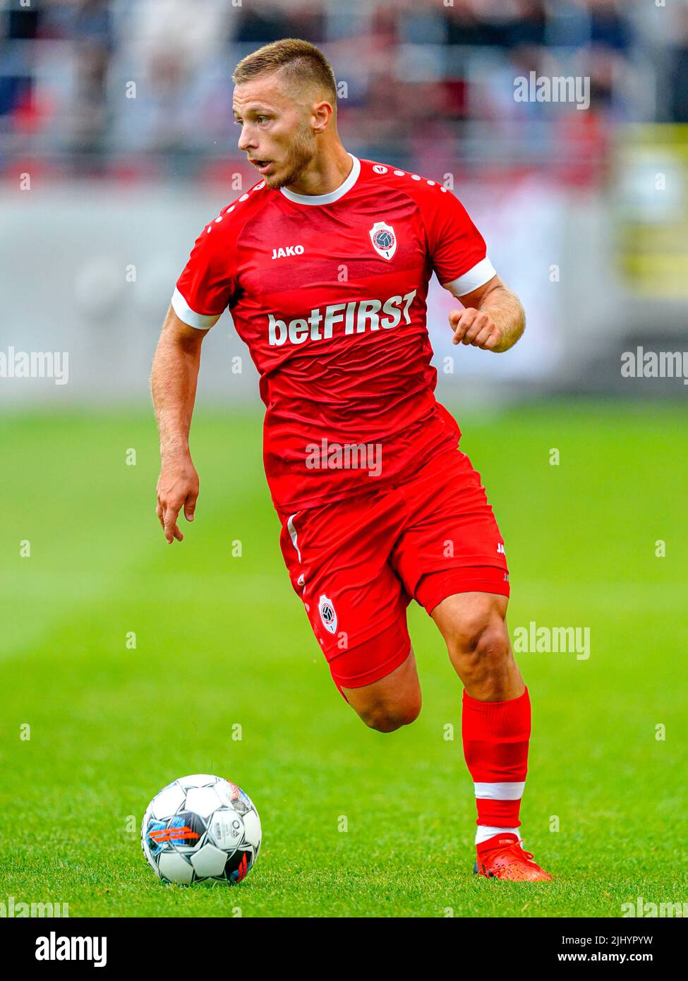ANTWERP, BELGIUM - JULY 21: Pieter Gerkens of Royal Antwerp FC during ...