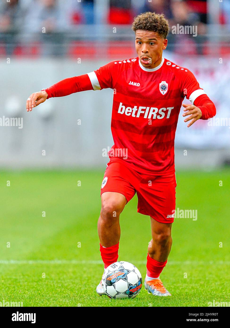 ANTWERP, BELGIUM - JULY 21: Manuel Benson of Royal Antwerp FC during ...