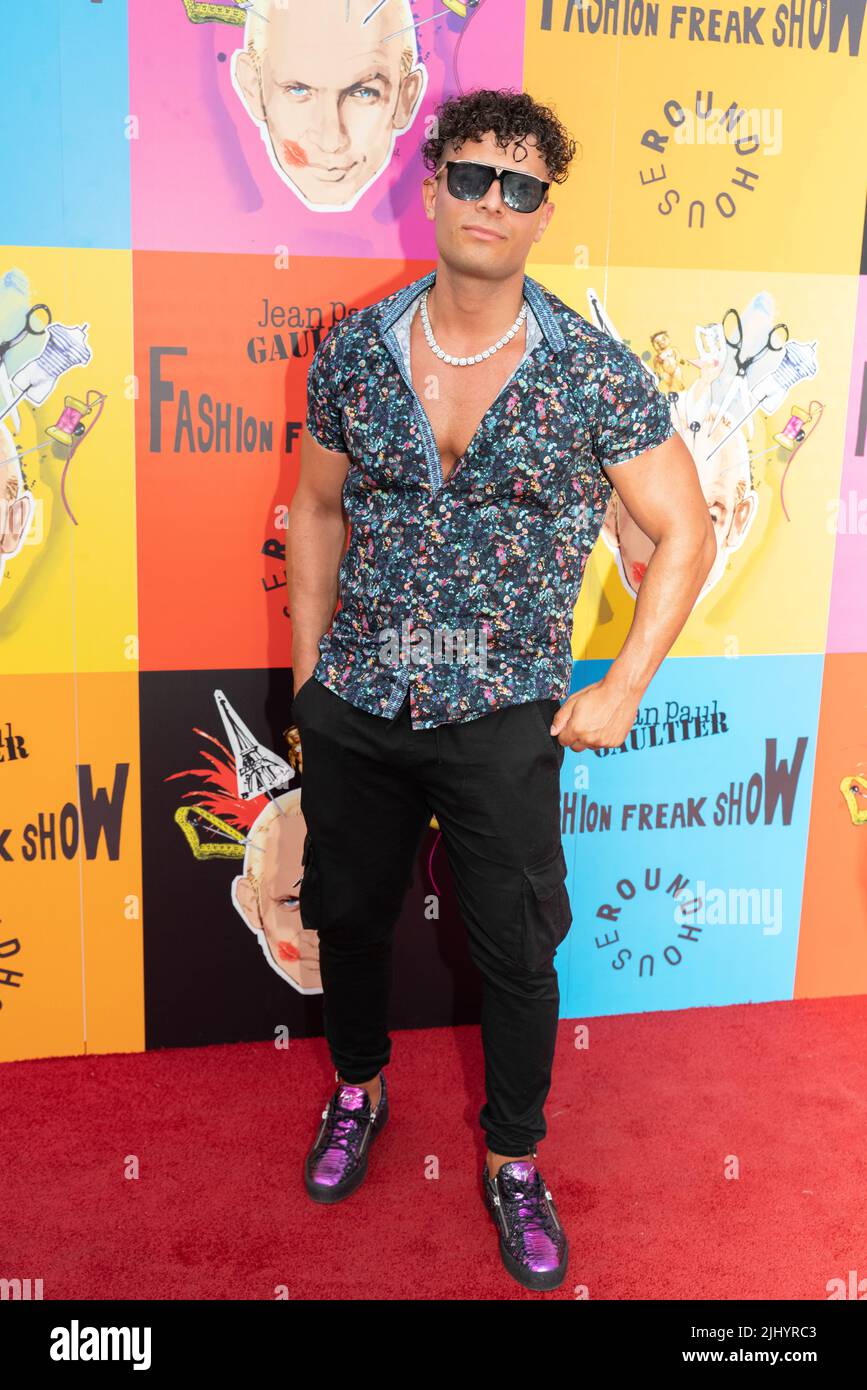 London, UK. 19th July, 2022. Alexi Eraclides arrives on the red carpet ...