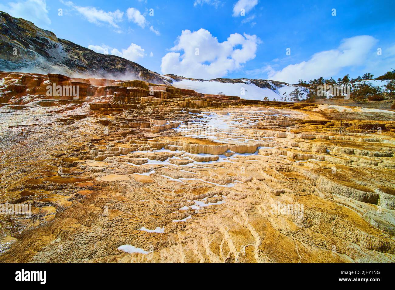 Hot spring terraces hi-res stock photography and images - Alamy