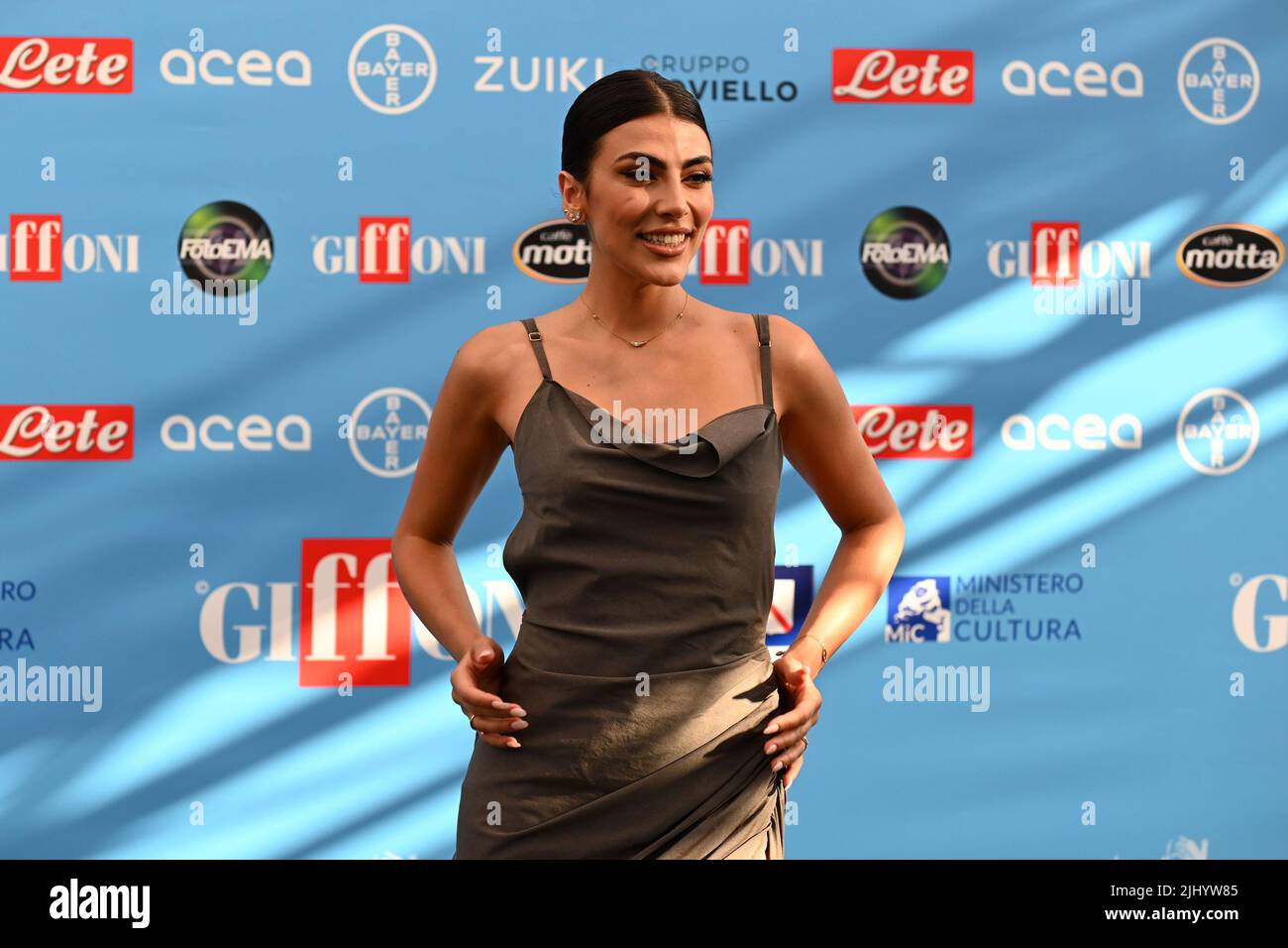 GIFFONI VALLE PIANA, ITALY - JULY 21: Giulia Salemi attend the ...
