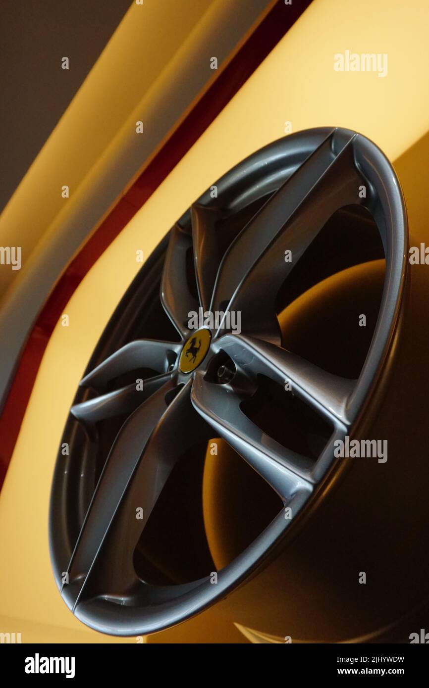 Ferrari Wheel on display Stock Photo - Alamy