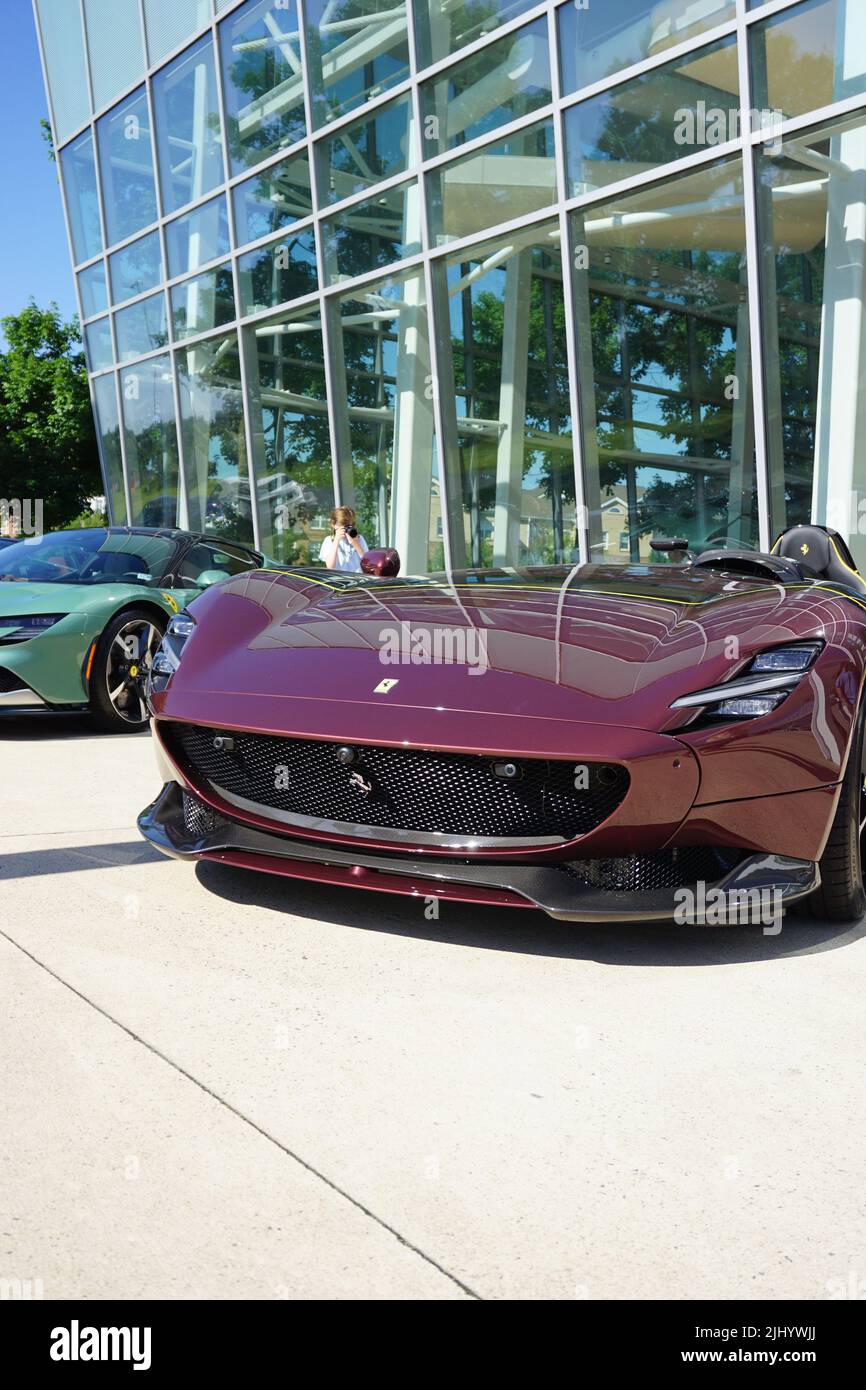 Ferrari Monza SP1 and Ferrari SF90 Stock Photo - Alamy