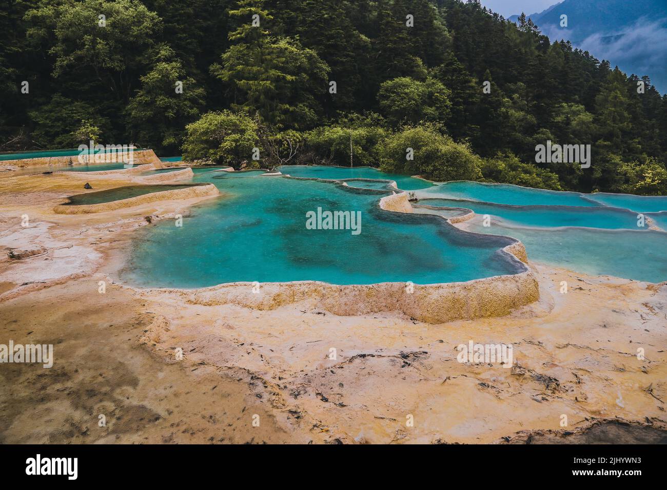 A view to scenic Aba Mountain, Sichuan Stock Photo - Alamy