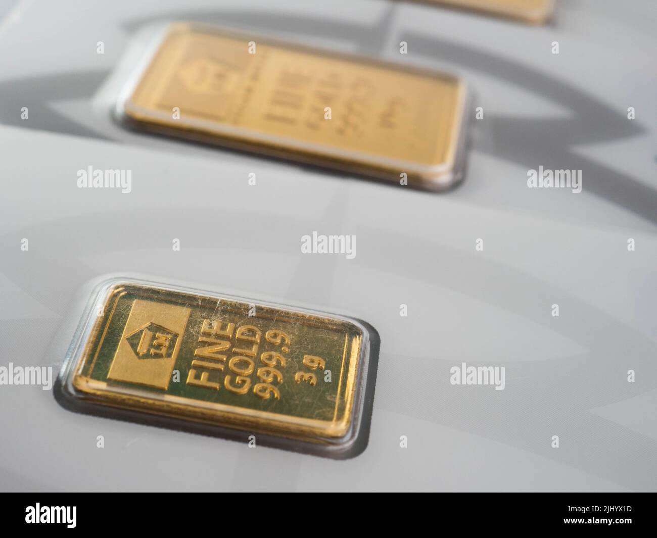 Jakarta, 30 May 2022, Pictures of 999 24k gold bar with certieye ...