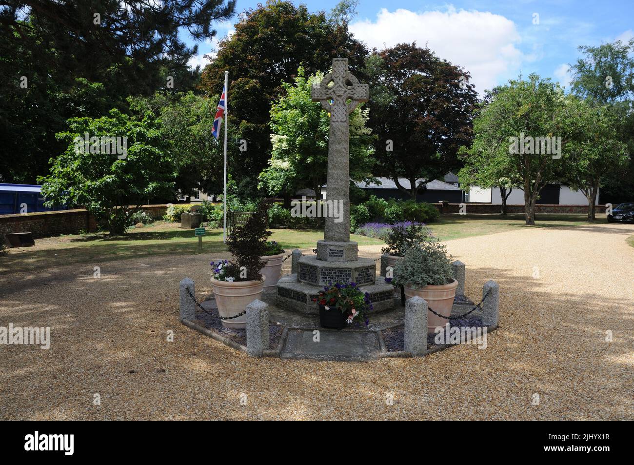 War Memorial in churchyard of All Saints Church, Shipdham, Norfolk ...