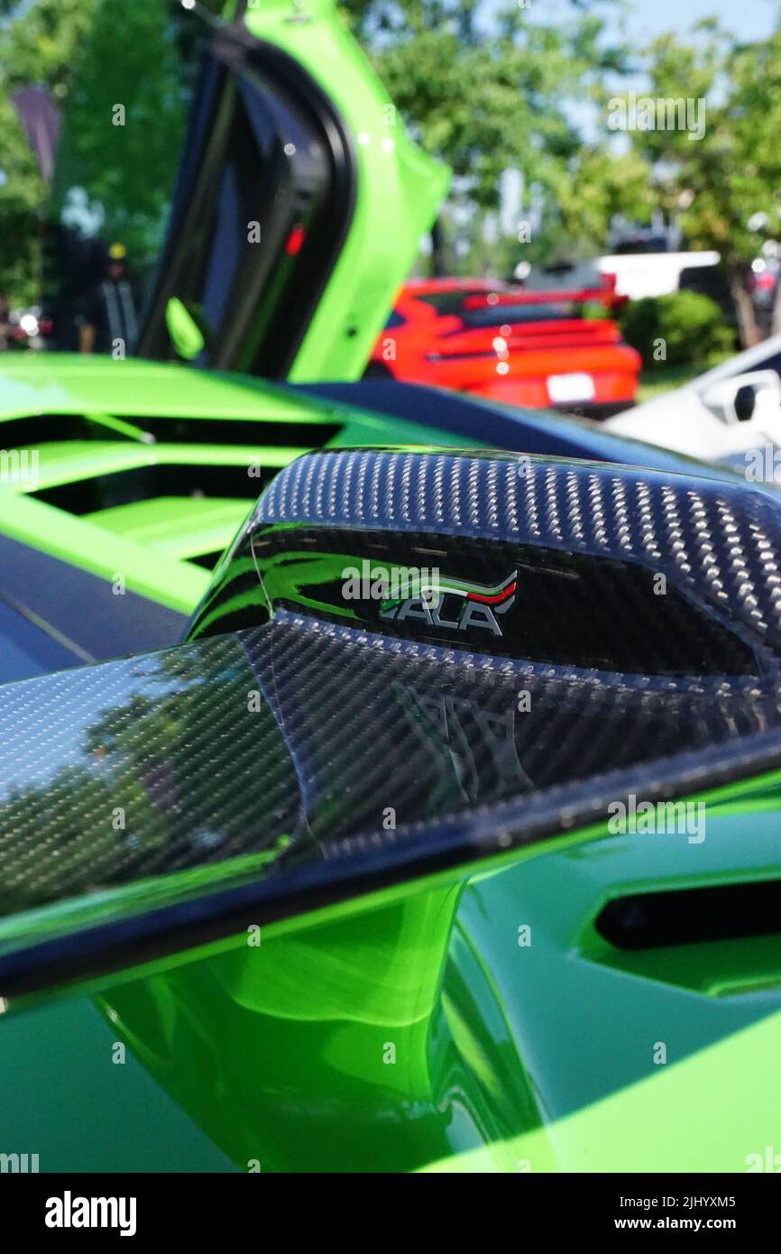 Lamborghini SVJ Wing Stock Photo - Alamy
