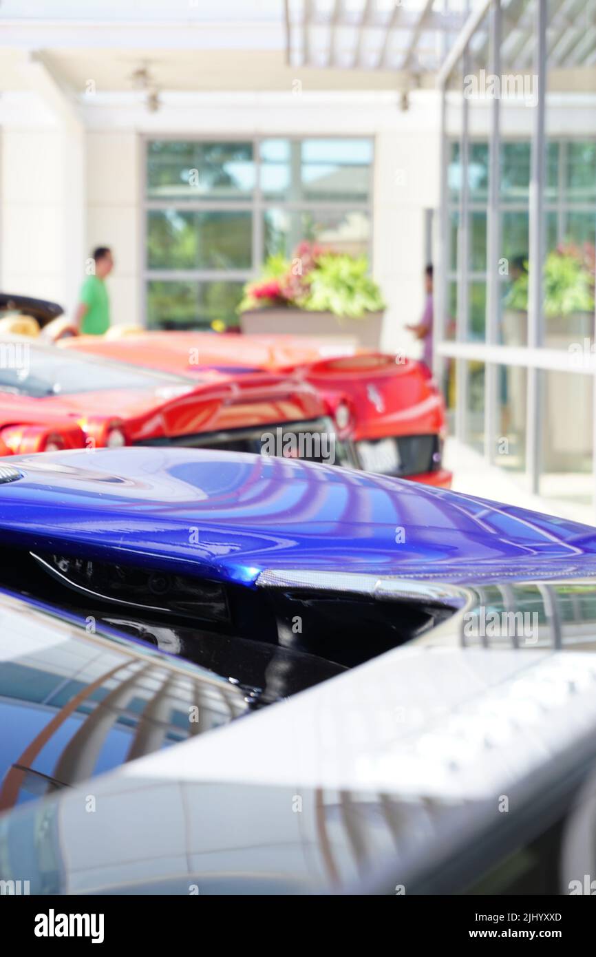 Ferrari SF90 Wing with other ferraris Stock Photo - Alamy