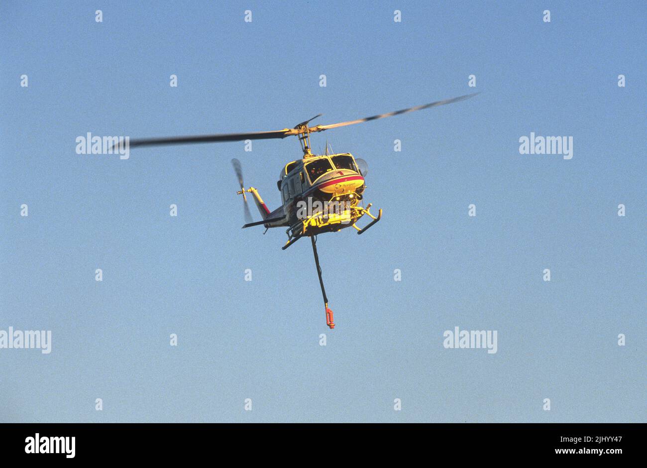 San Diego Regional Fire-Rescue helicopter from Kachina aviation makes a ...