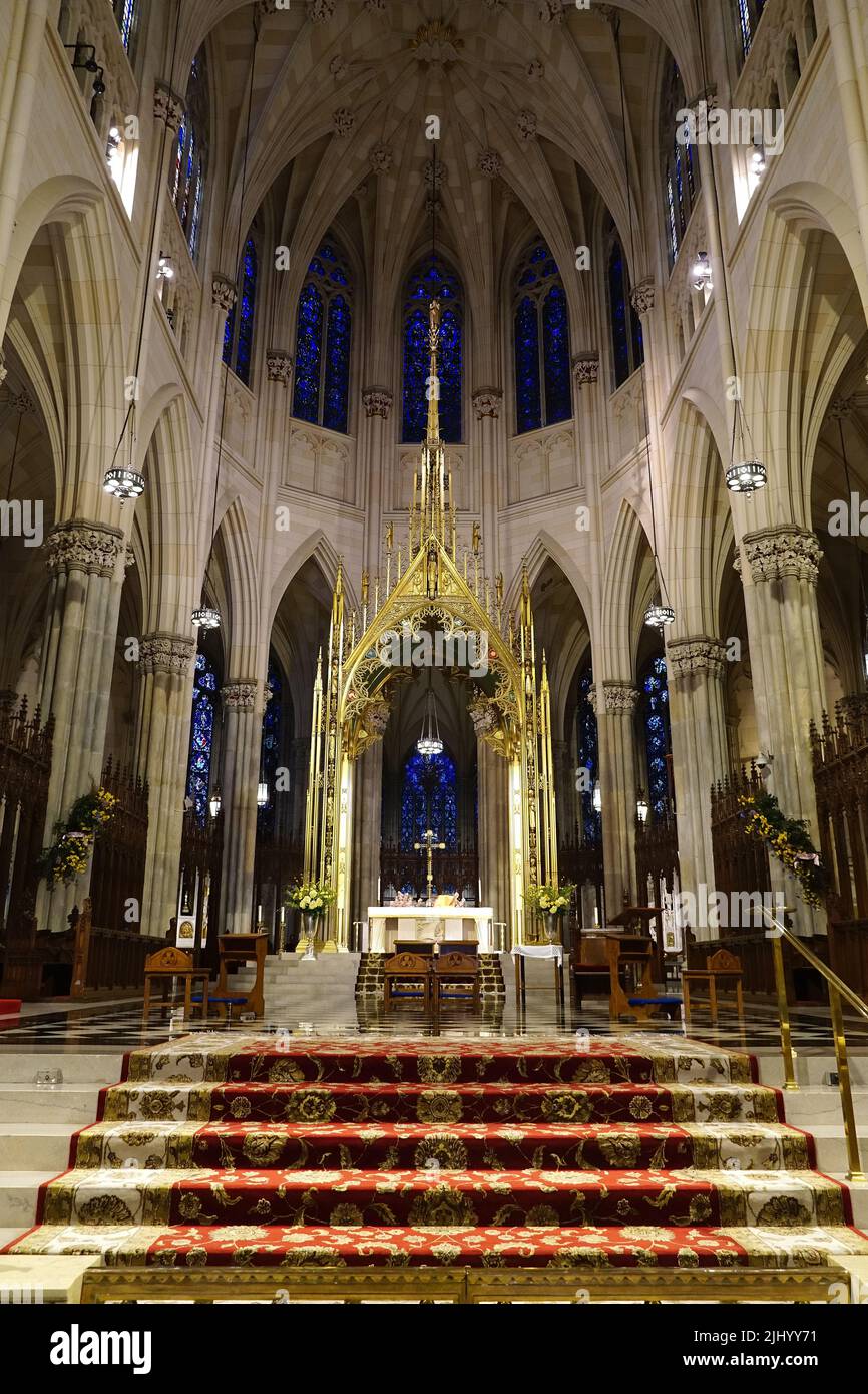 St. Patrick's Cathedral, Midtown Manhattan, New York City (NYC), State ...