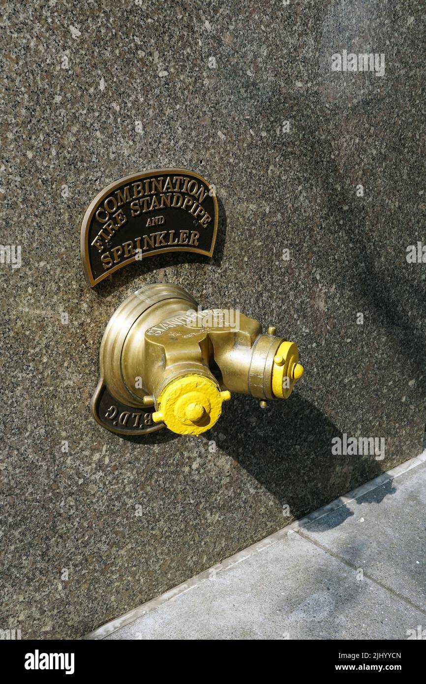 Combination fire standpipe and sprinkler, Manhattan, New York City (NYC ...
