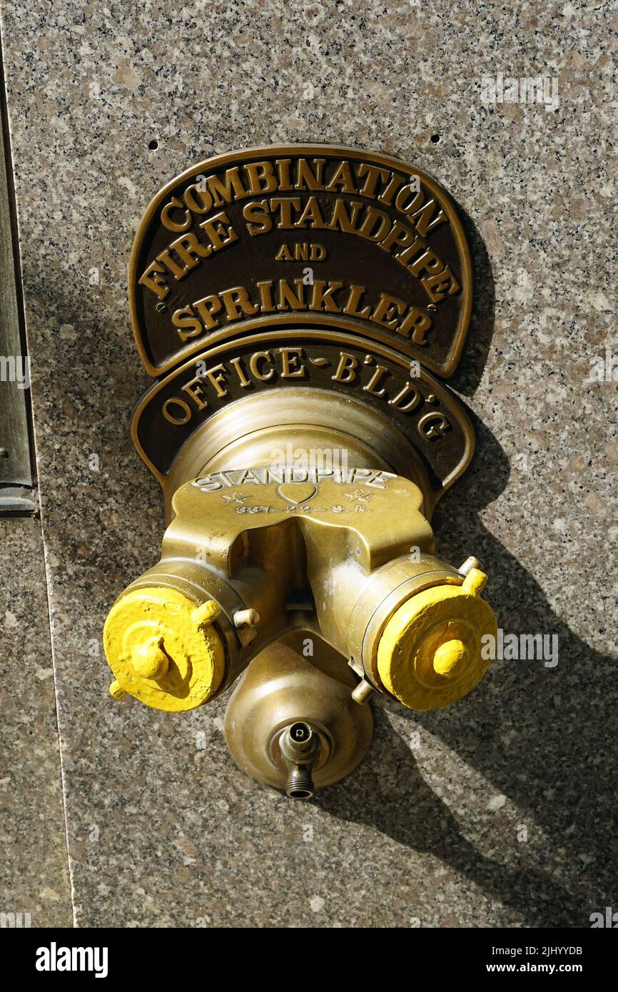 Combination fire standpipe and sprinkler, Manhattan, New York City (NYC ...