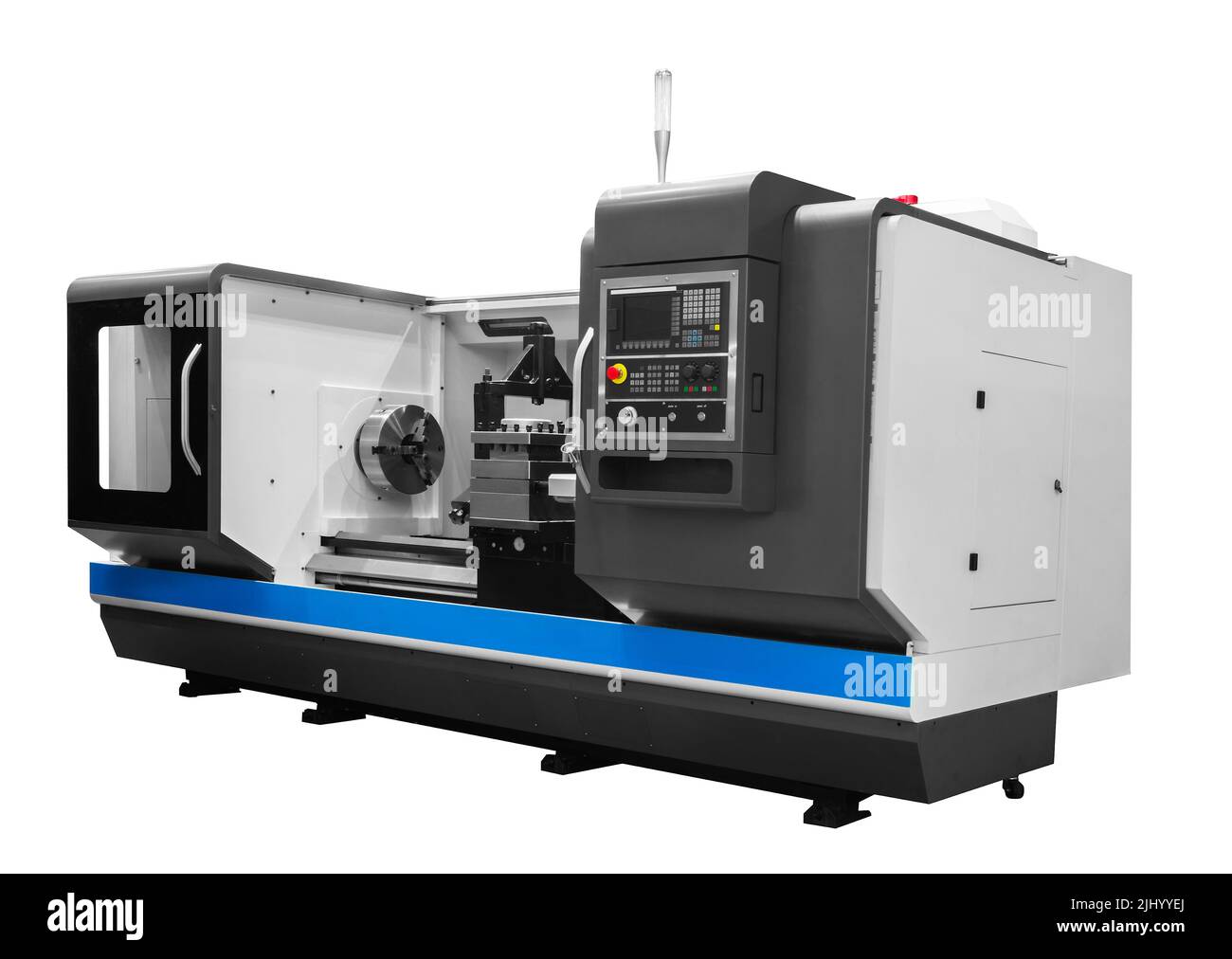 Manufacturing professional lathe machine . Industrial concept ...
