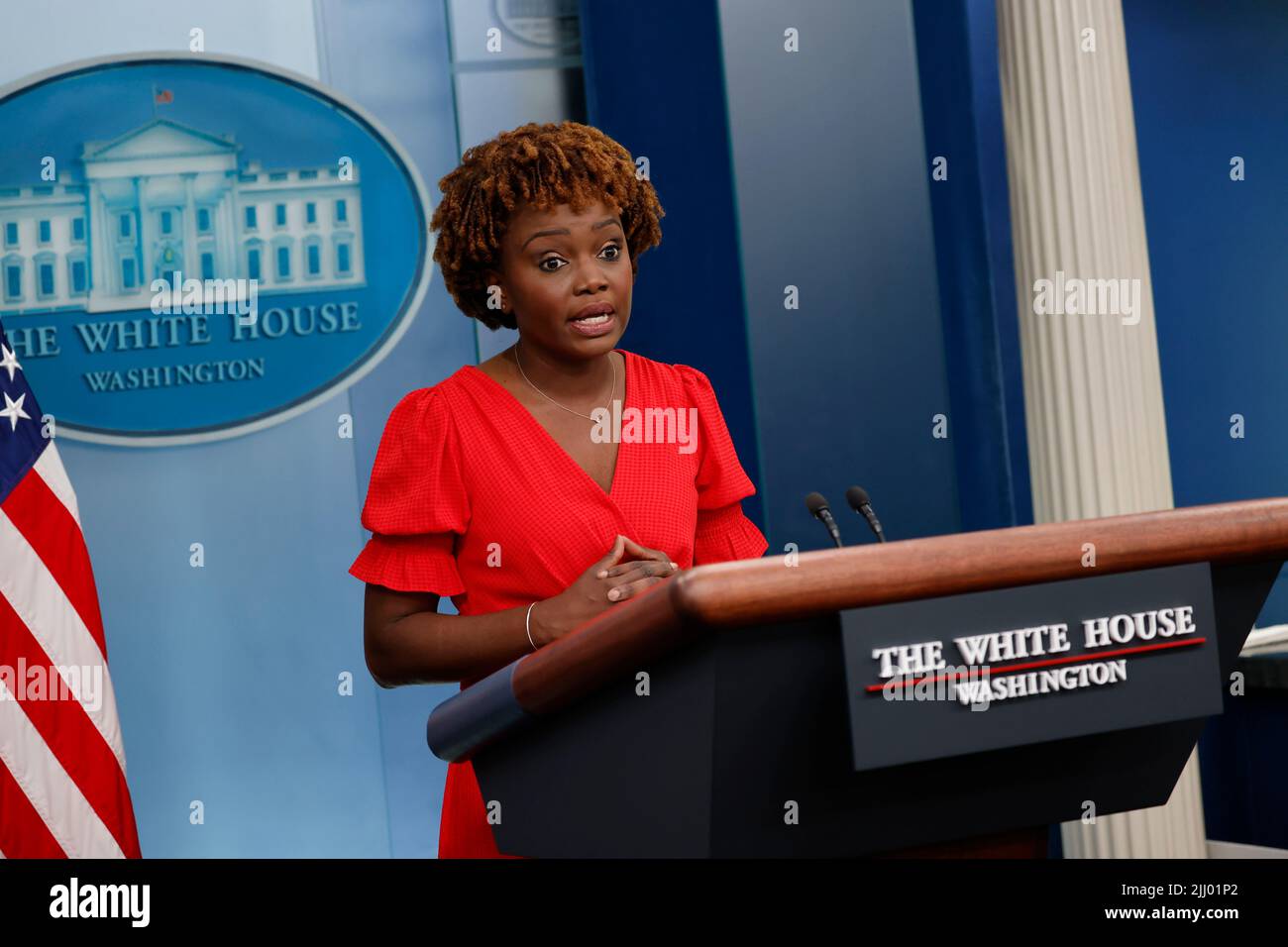 Washington, United States. 21st July, 2022. Karine Jean-Pierre, White ...