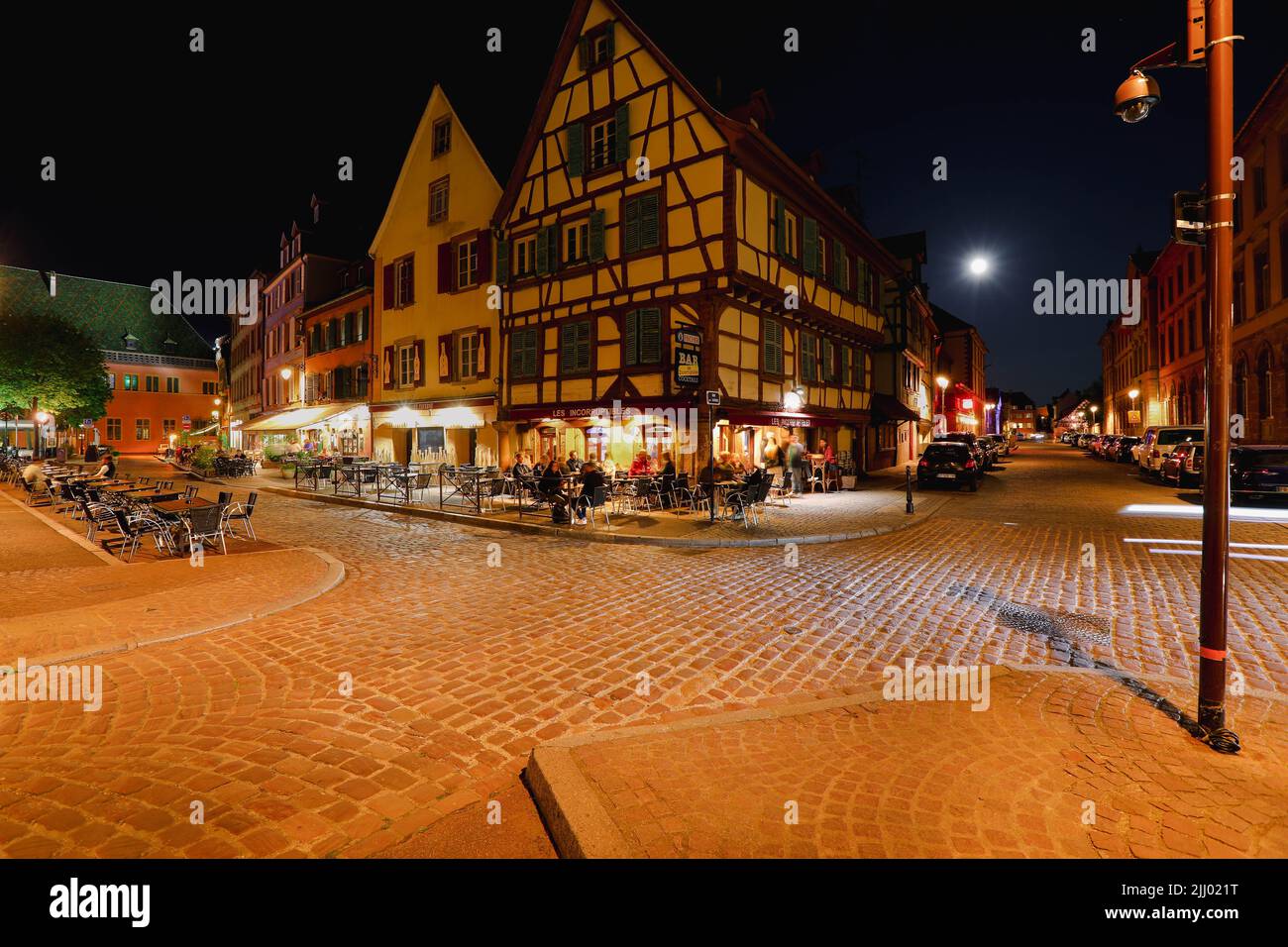 Colmar, Alsace, France April 2022 : Traditional half-timbered houses ...