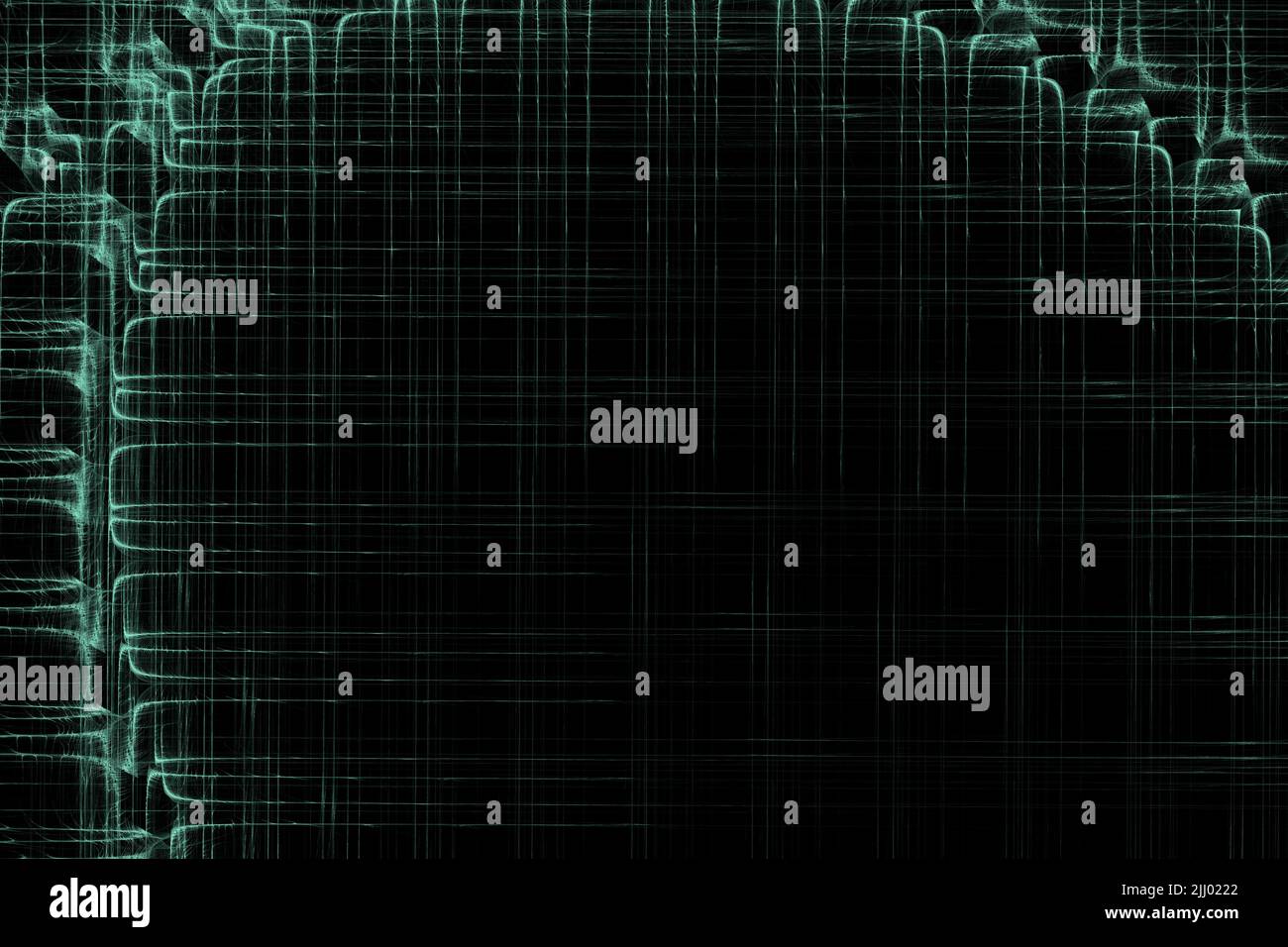 Fractal perspective background - abstract 3d illustration. Chaos ...