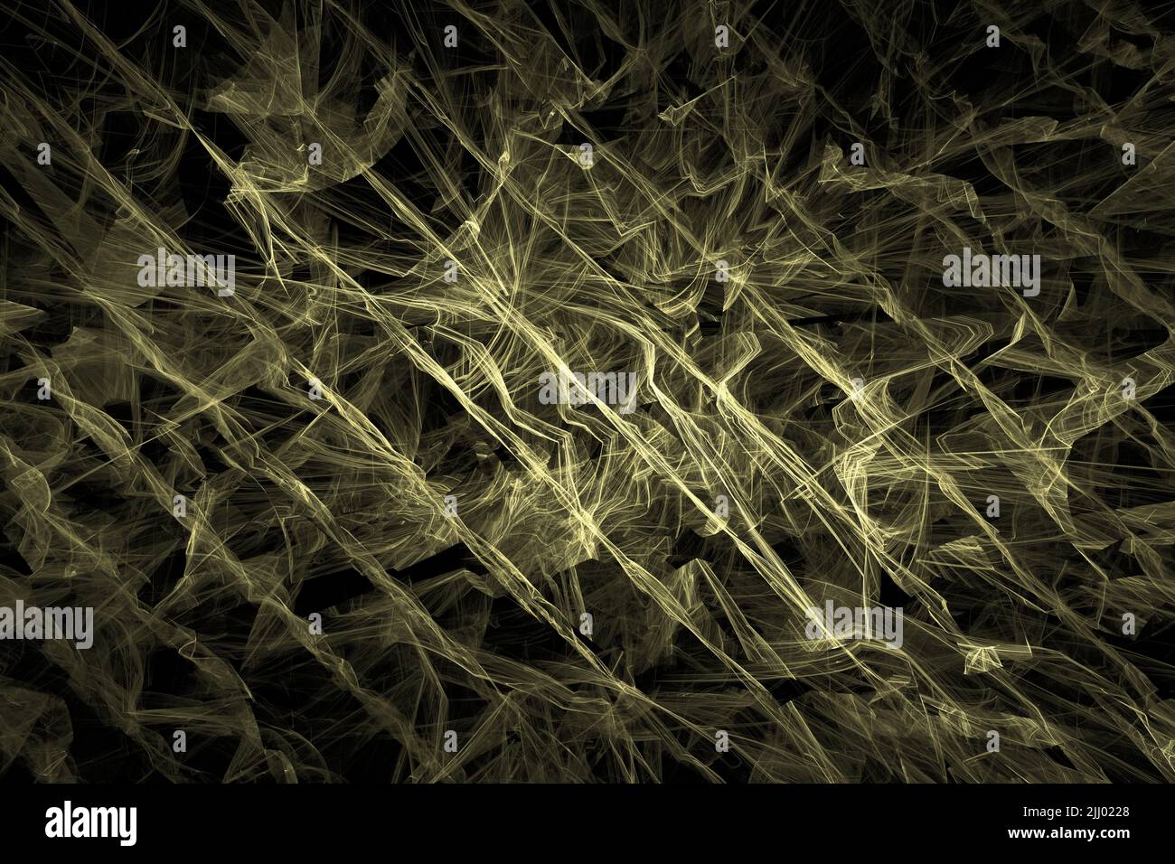 Fractal perspective background - abstract 3d illustration. Chaos ...