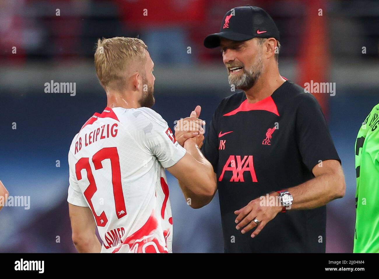 Leipzig, Germany. 21st July, 2022. Soccer: Test matches, RB Leipzig ...