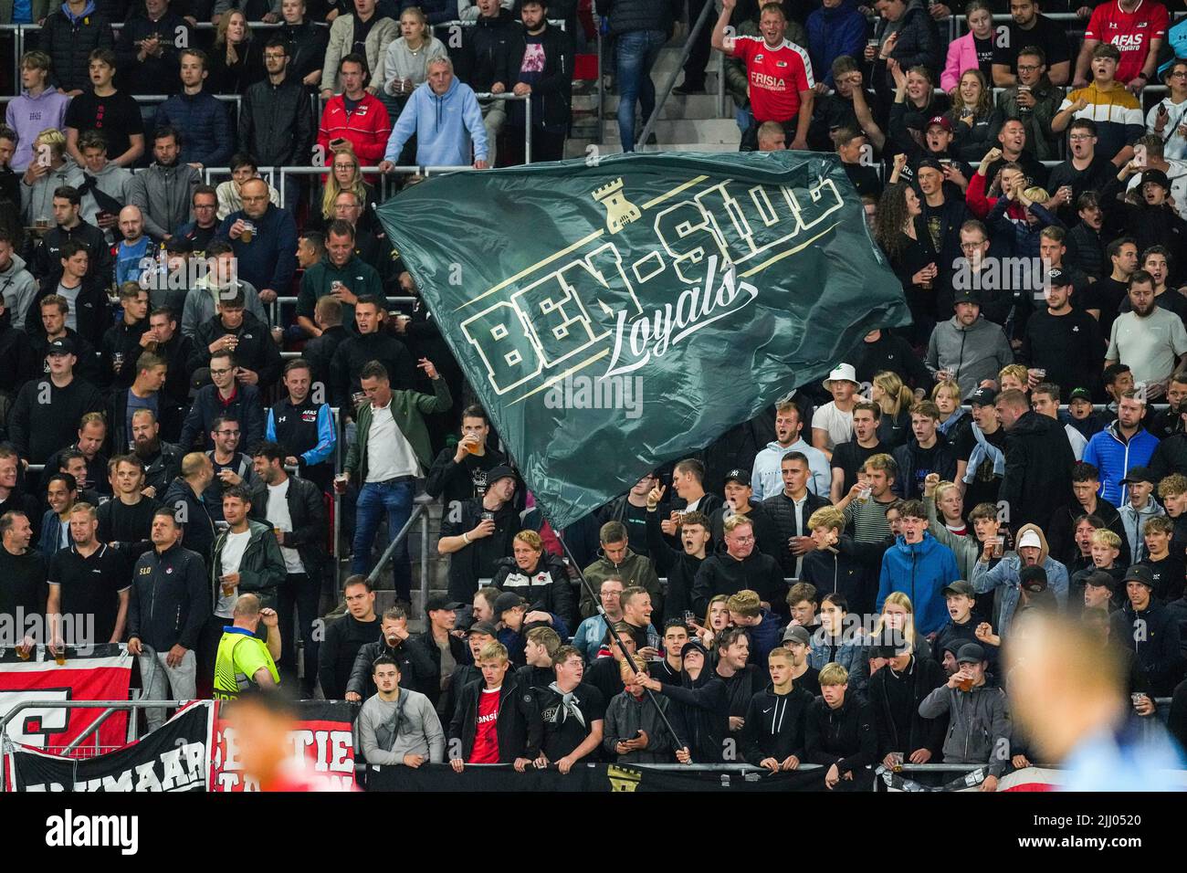 ALKMAAR - The Ben-side loyals during the second heat of the Conference ...