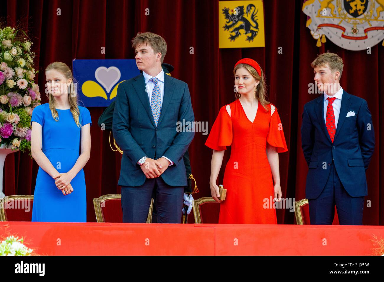 Princess Elisabeth, Prince Gabriel, Prince Emmanuel and Princess ...