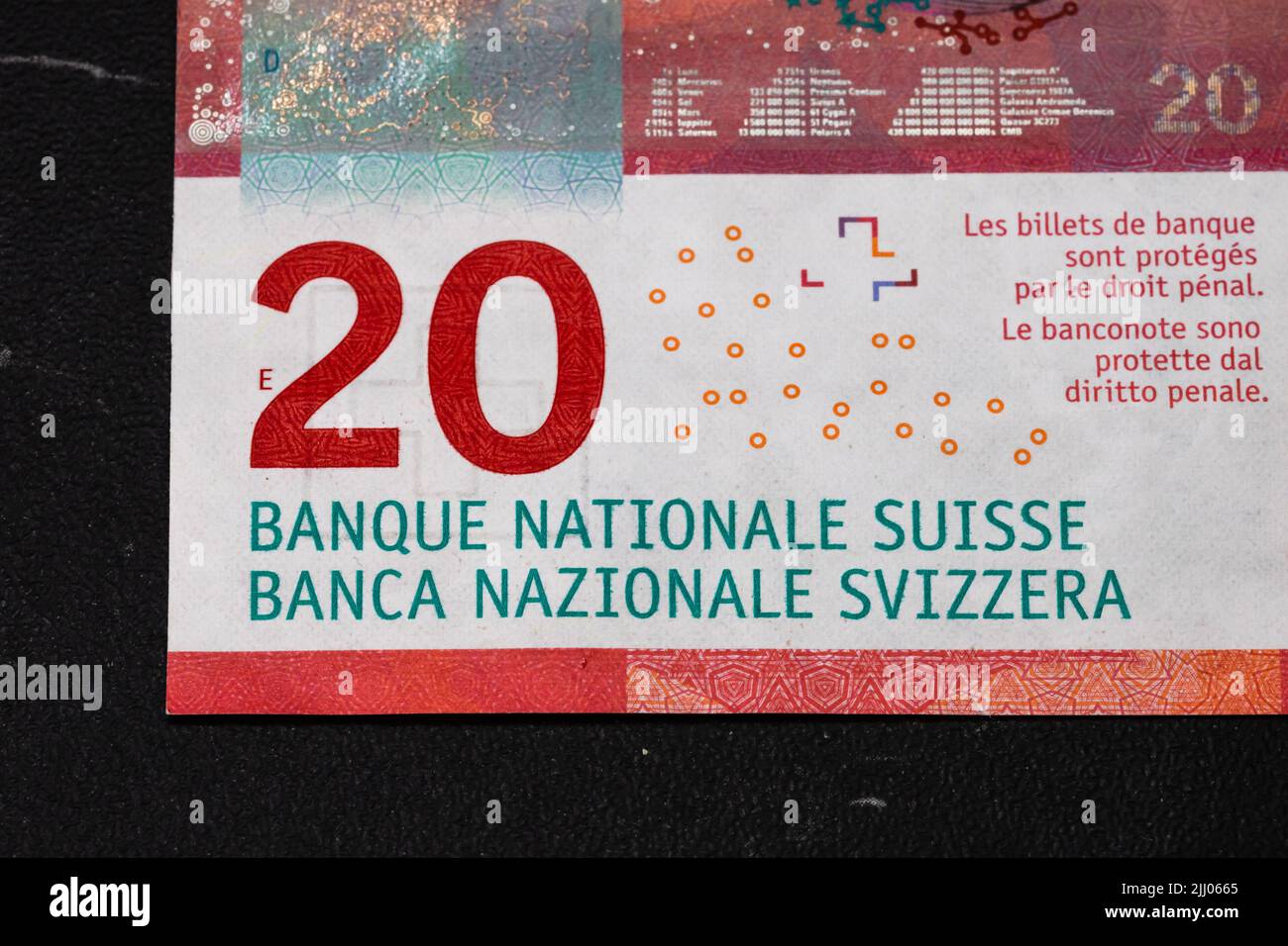 Swiss Franc currency. Europe inflation, CHF money Stock Photo - Alamy