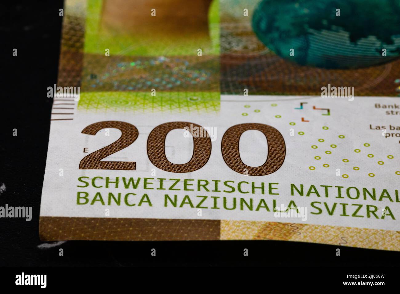 Swiss Franc currency. Europe inflation, CHF money Stock Photo - Alamy