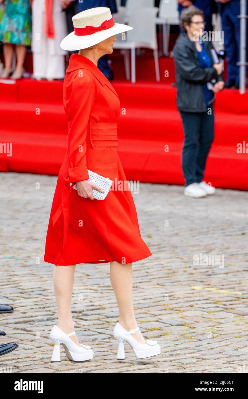 Princess Delphine of Belgium attending National Day 2022 celebrations ...