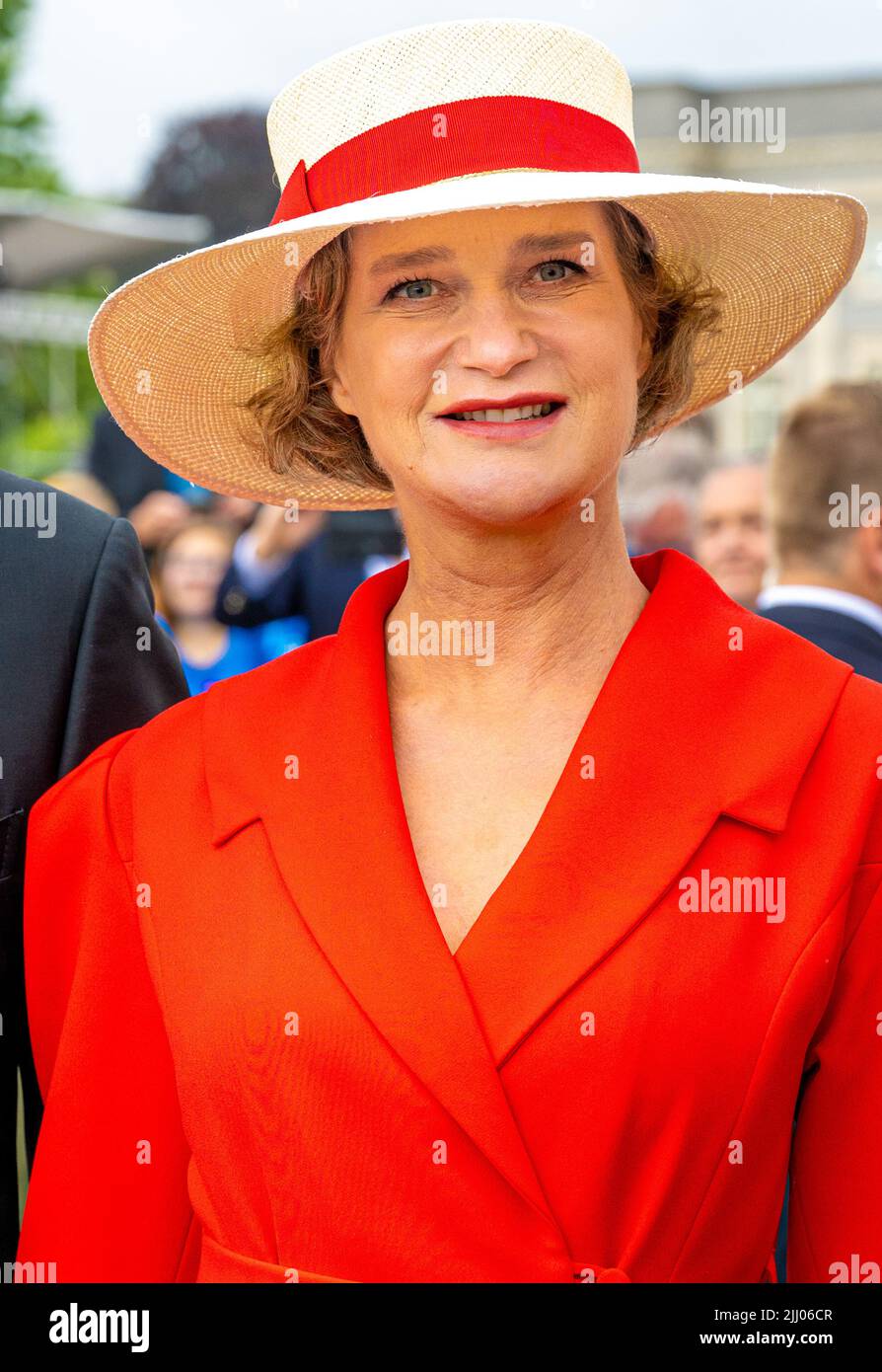 Princess Delphine of Belgium attending National Day 2022 celebrations ...