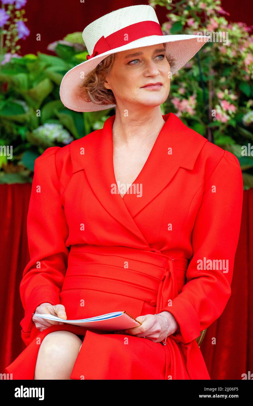 Princess Delphine of Belgium attending National Day 2022 celebrations ...