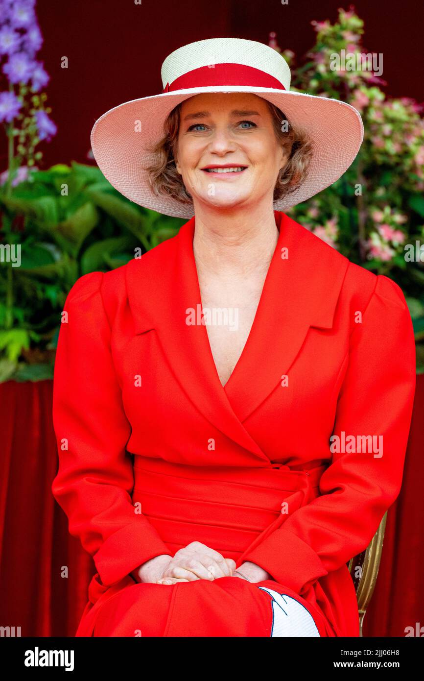 Princess Delphine of Belgium attending National Day 2022 celebrations ...