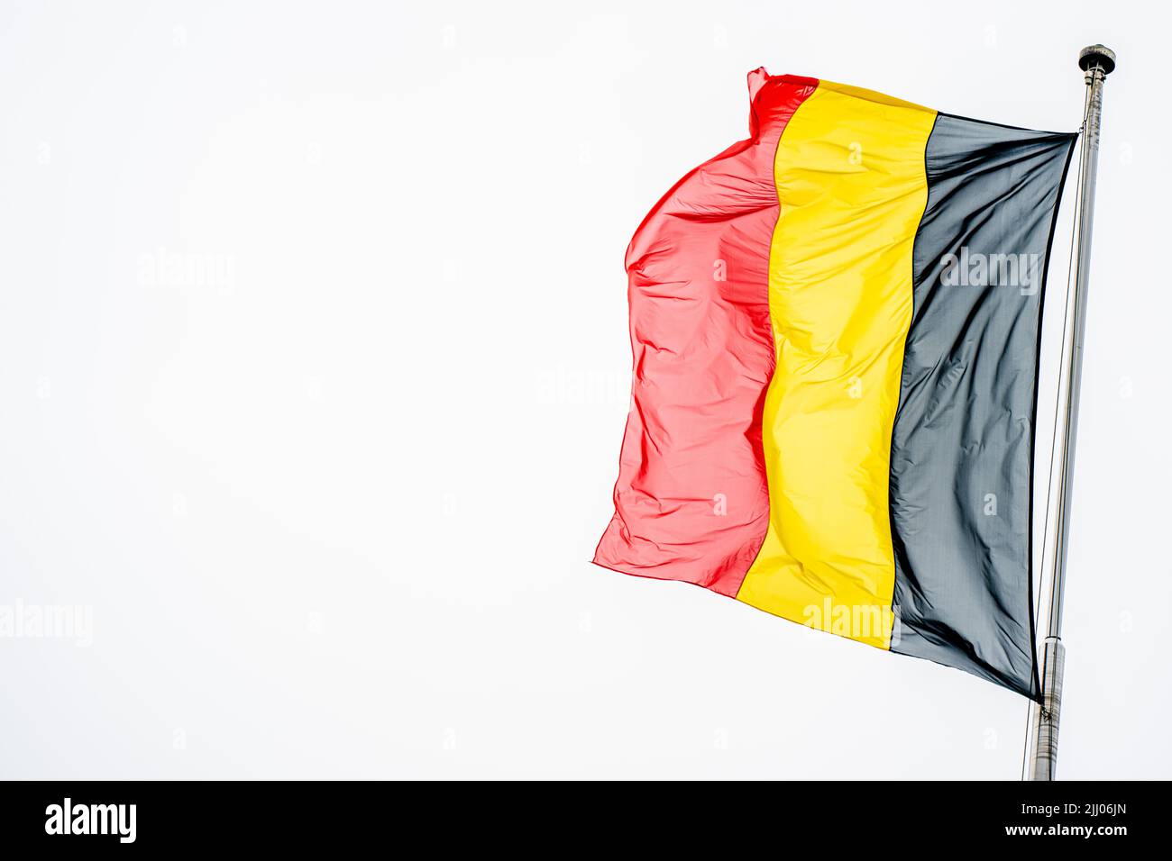 Belgium flag on top of Royal Palace attending National Day 2022 ...