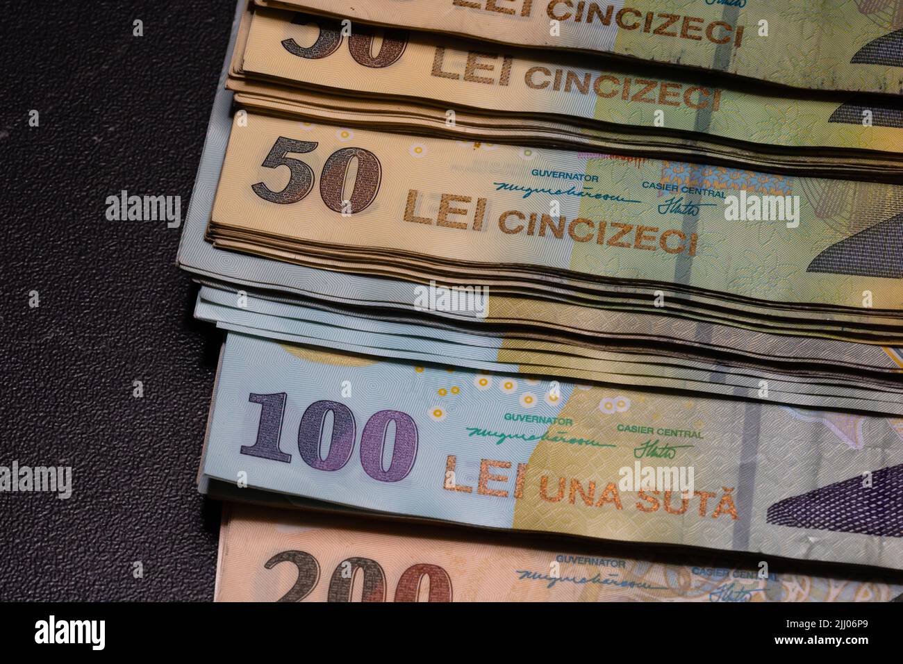 Romanian LEI currency. Europe inflation, LEI money Stock Photo - Alamy