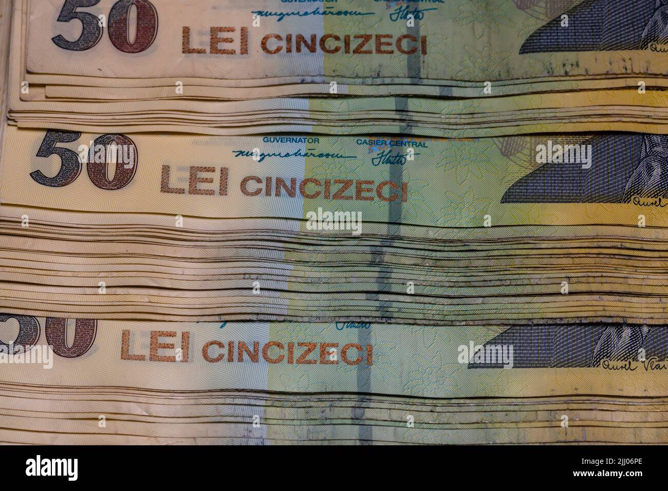 Romanian LEI currency. Europe inflation, LEI money Stock Photo - Alamy