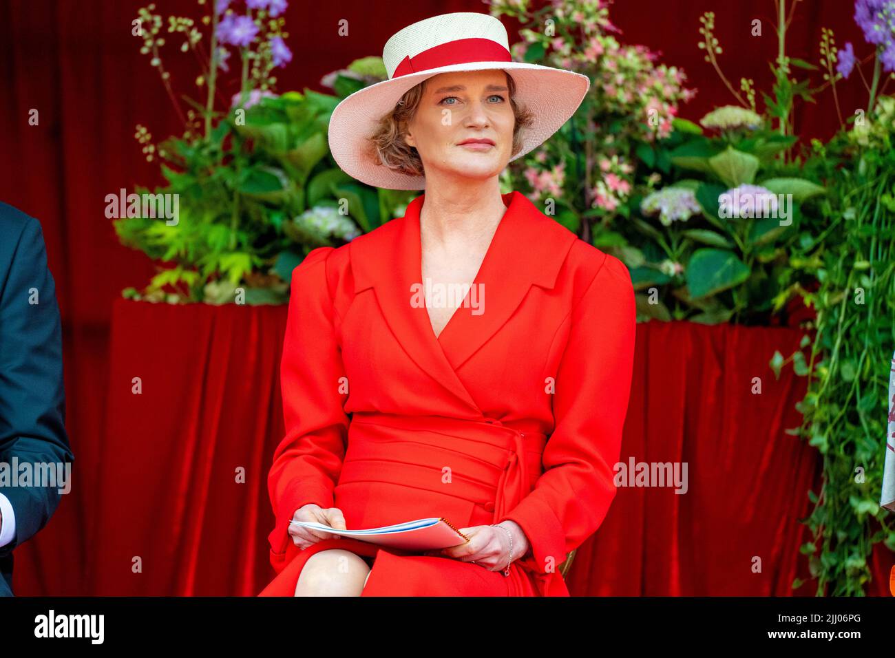 Princess Delphine of Belgium attending National Day 2022 celebrations ...